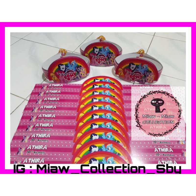 Jual Topi Ultah Custom Free Design ( Little Pony) | Shopee Indonesia