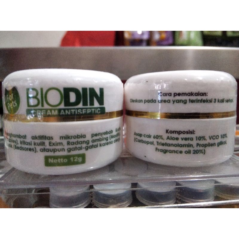 Jual Biodin Cream Antiseptik 12g obat Scabies, Jamur, Luka Borok ...
