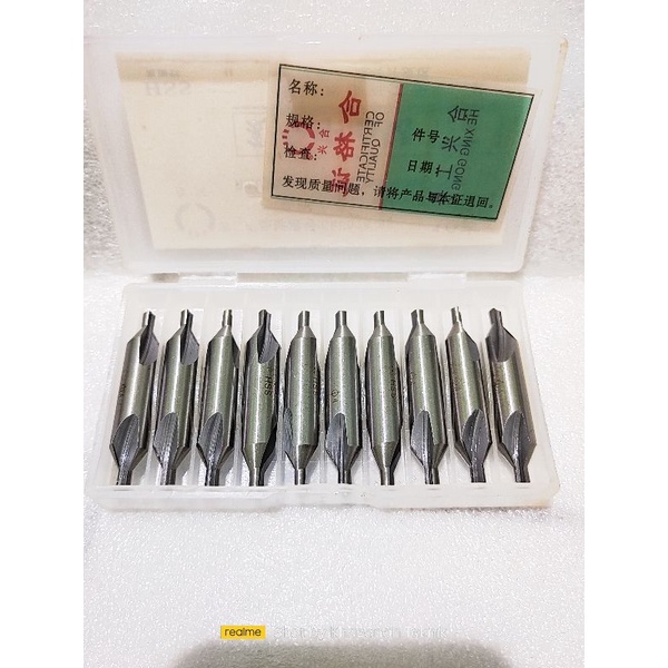 Jual Center Drill 4x10mm HSS. Bor Senter Awalan Penanda Matrial Sebelum ...