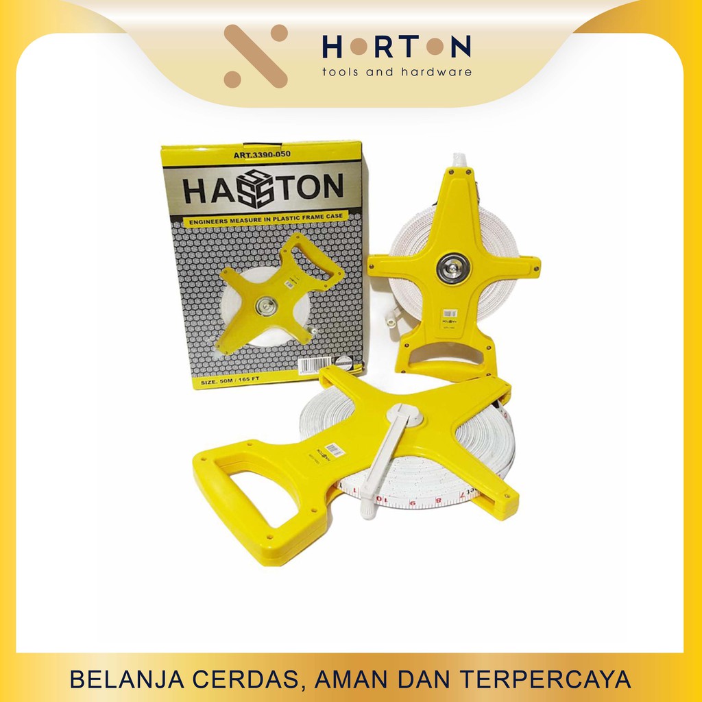 Jual HASSTON PROHEX Roll Meter Fiber 50m (3390-050) | Shopee Indonesia