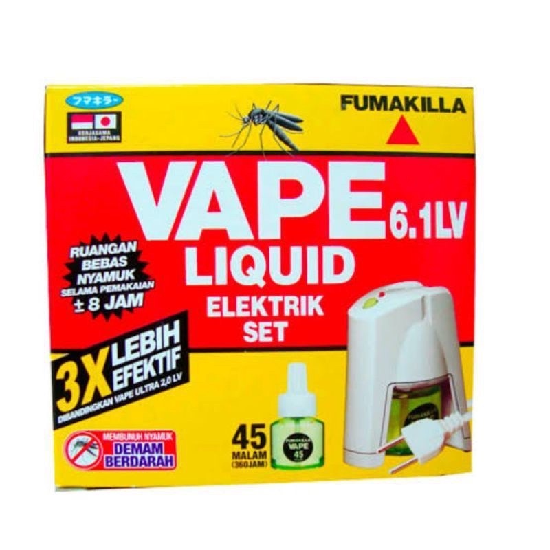 Jual Fumakilla Vape Obat Nyamuk Liquid Elektrik Set Alat + Refill ...