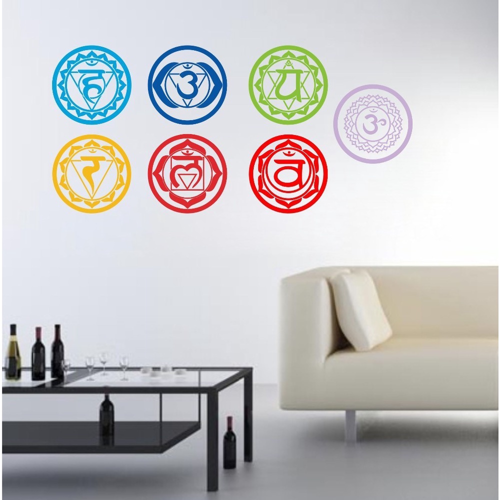 Jual Stiker Dinding Desain Bunga Matahari Mandala Yoga Simbol Meditasi ...