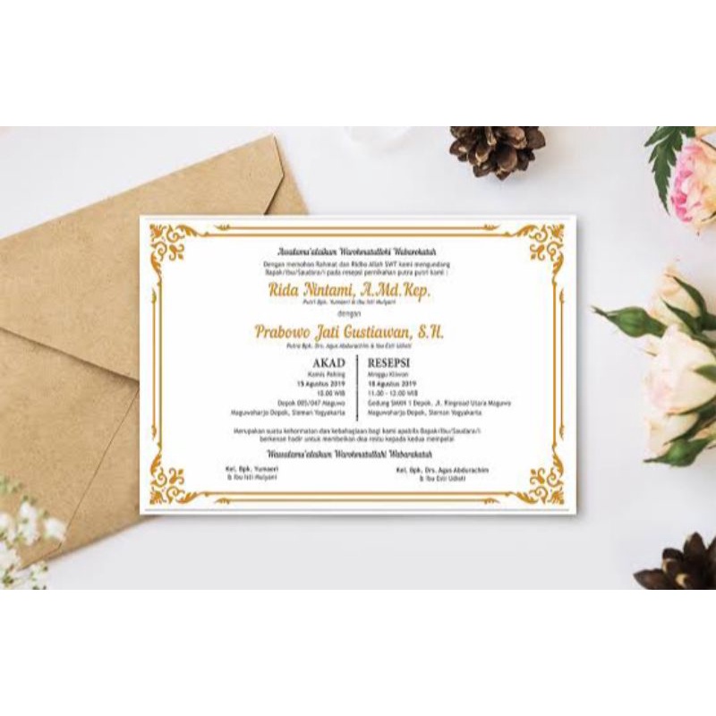 Jual Undangan punjungan untuk nasi box | Shopee Indonesia