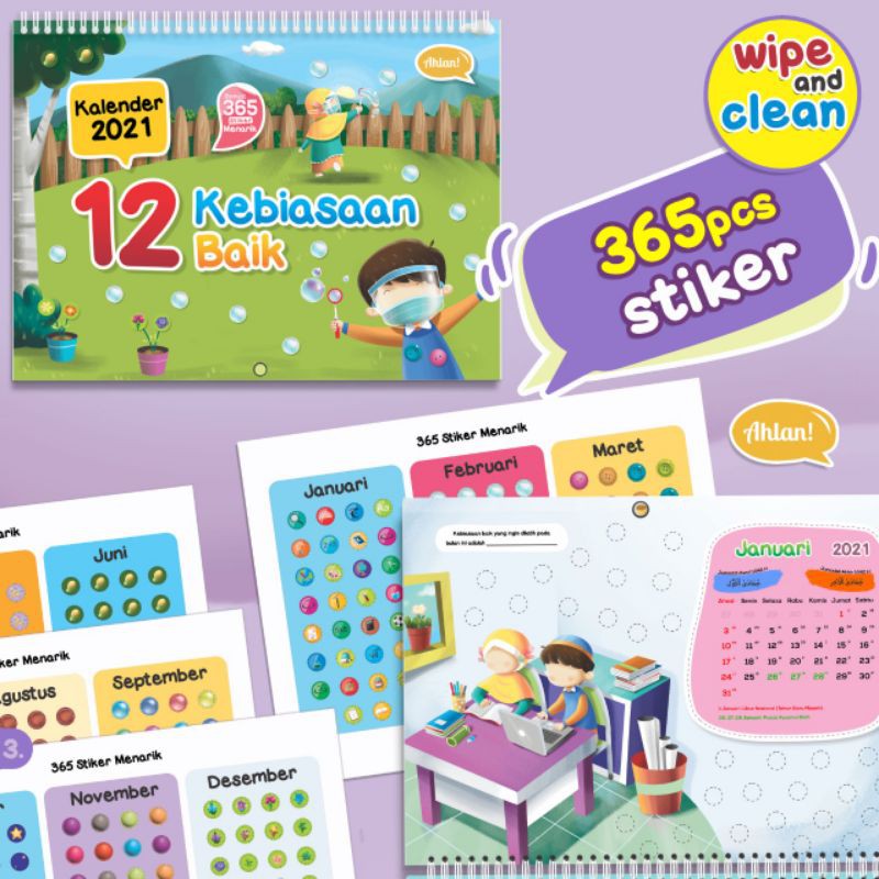 Jual Kalender Stiker Ahlan | Shopee Indonesia