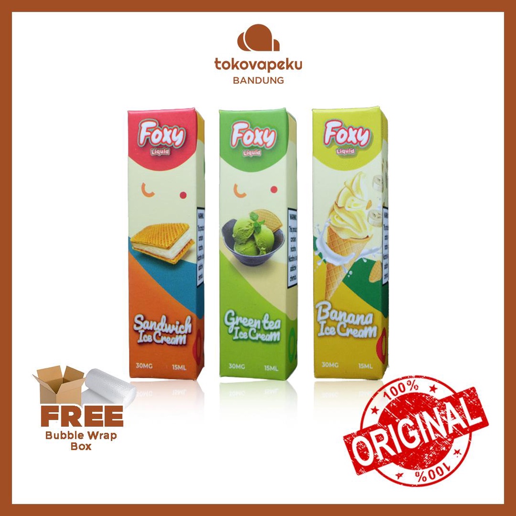 Jual FOXY SALT ICE CREAM SERIES FOXY SALT 15ML ORIGINAL by VAPESHOUSE ...