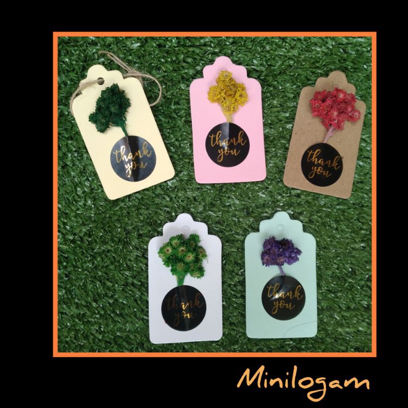 Jual Hang tag/kartu ucapan thank you, utk hiasan hampers,parcel,kotak ...