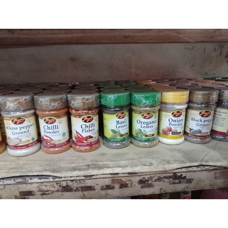 Jual jay's Kitchen Oregano Leaves/garlic powder/Onion powder/merica ...