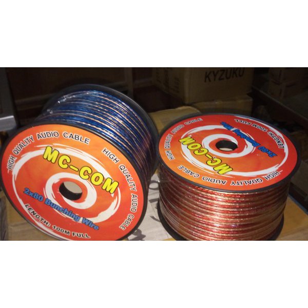 Jual Kabel Monster Kabel Transparan 2x80 Kabel Audio Speaker 100 Meter ...