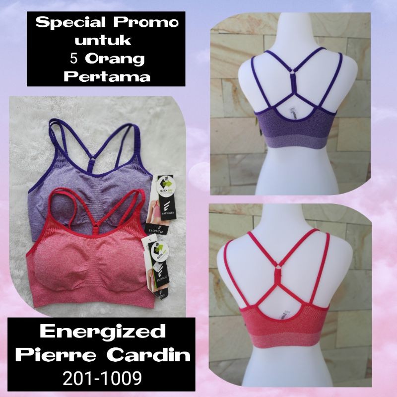 Jual TERBARU! BRA SPORT SALE BY ENERGIZED PIERRE CARDIN, 201-1009 WARNA ...