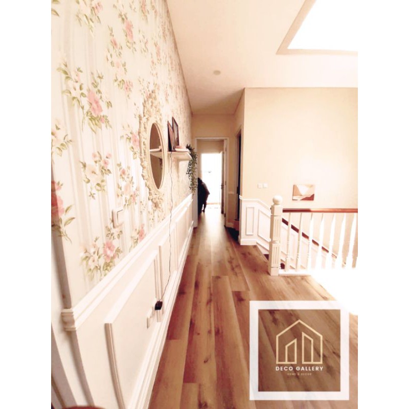 Jual Wall panel molding profile dinding kayu bukan walpaper wallpaper ...