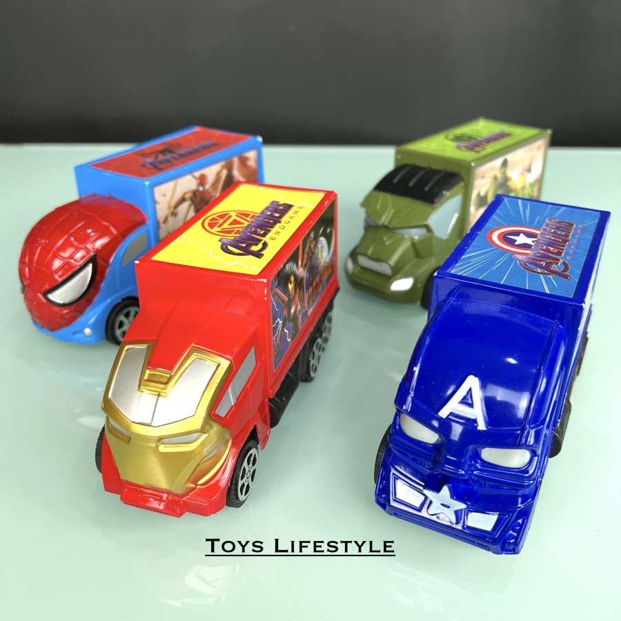 Jual CLEARANCE SALE!! Mainan Mobil Truk Marvel TUNE Masked Carry Hero ...
