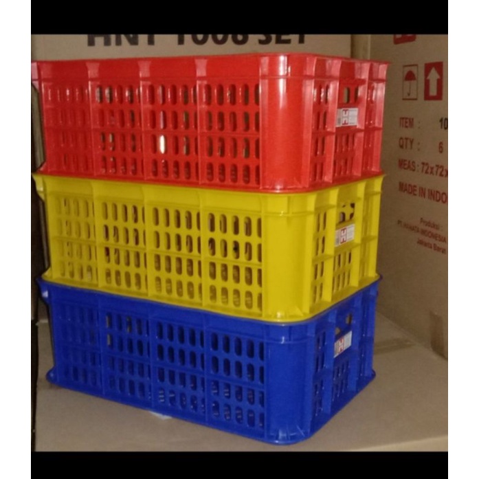 Jual 52x37x19 Keranjang Industri HNT 2202 S Kuat Box Container Hanata ...