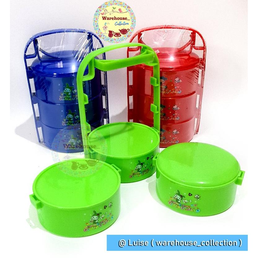 Jual RANTANG PLASTIK SUSUN 3 / RANTANG PLASTIK TEBAL MURAH / RANTANG ...