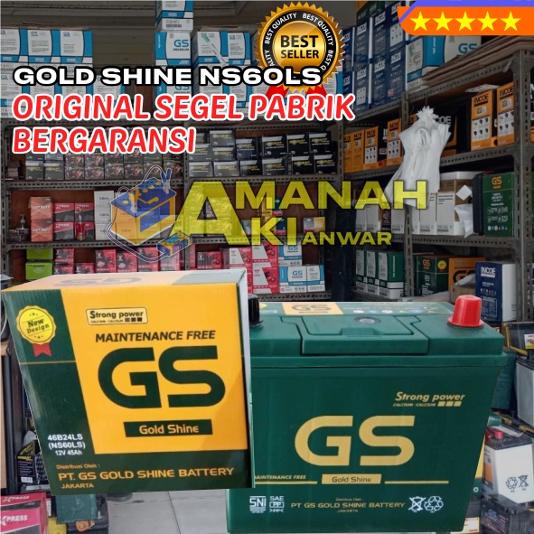 Jual AKI Kering GS NS60LS - Goldshine - Untuk Mobil TOYOTA: Kijang Innova, Yaris, New Vios/ Ford ...