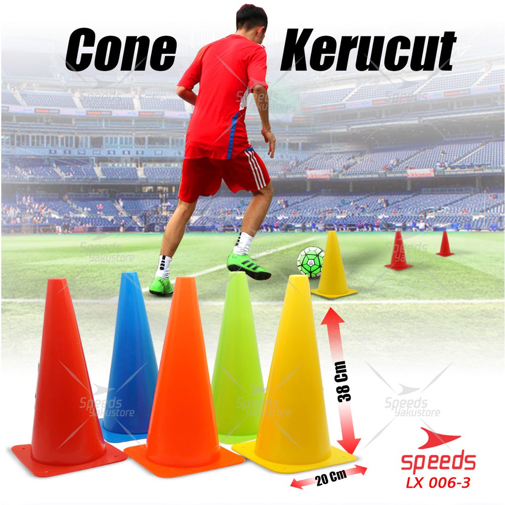 Jual SPEEDS Cone Cones Kerucut Kecil Penanda Bola Slalom Skate Basket ...