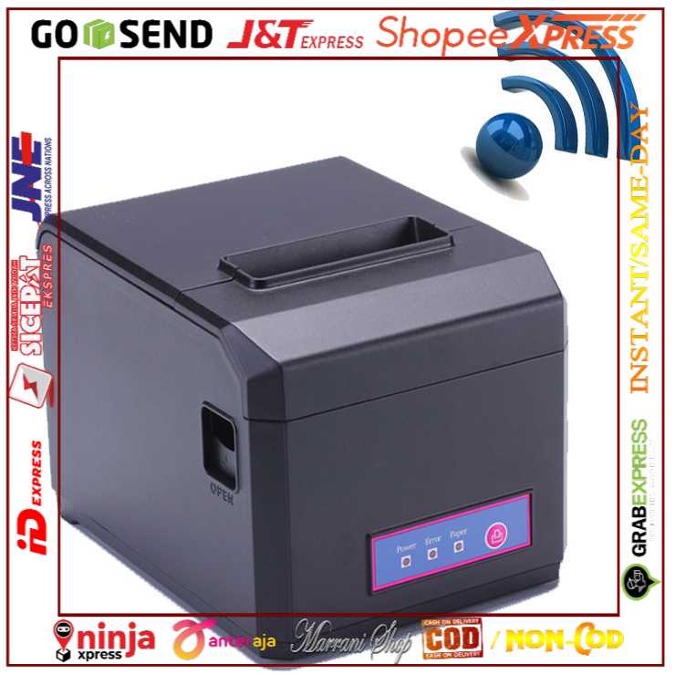 Jual [PROMO BISA COD ] Thermal Receipt Printer with WiFi / LAN / USB ...