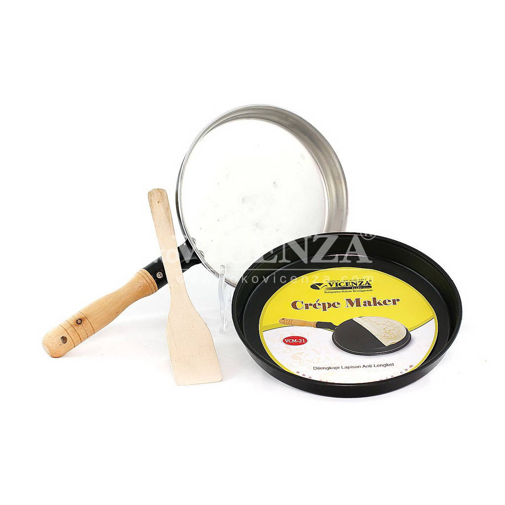 Jual crepe pan vicenza vcm21 (pan pembuat kue dadar) | Shopee Indonesia