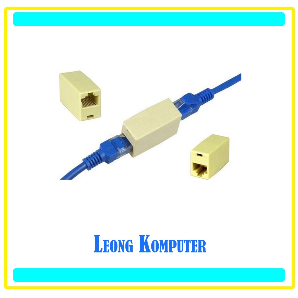 Jual BAREL RJ45 Female to Female Network Ethernet LAN Cable Coupler ...