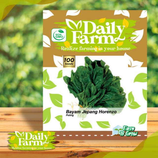 Jual Daily Farm - Benih Daun Bayam Jepang Horenso - Daun Poling Horenzo | Shopee Indonesia