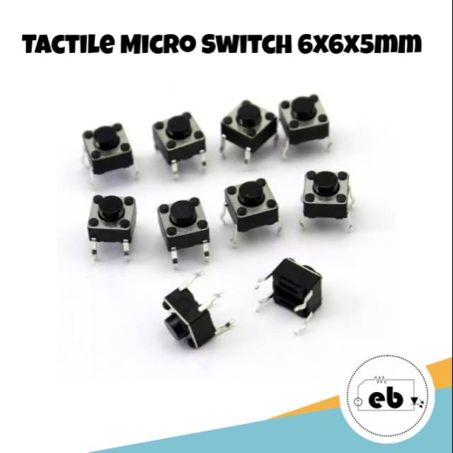 Jual Tactile Micro Switch Momentary Push Button 4Pin DIP-4 Ukuran ...