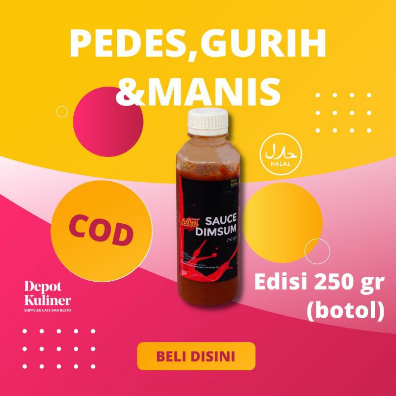 Jual Saus Dimsum Botol 250 Gr / Saos Kuah Bumbu Sambal Dimsum Siomay ...