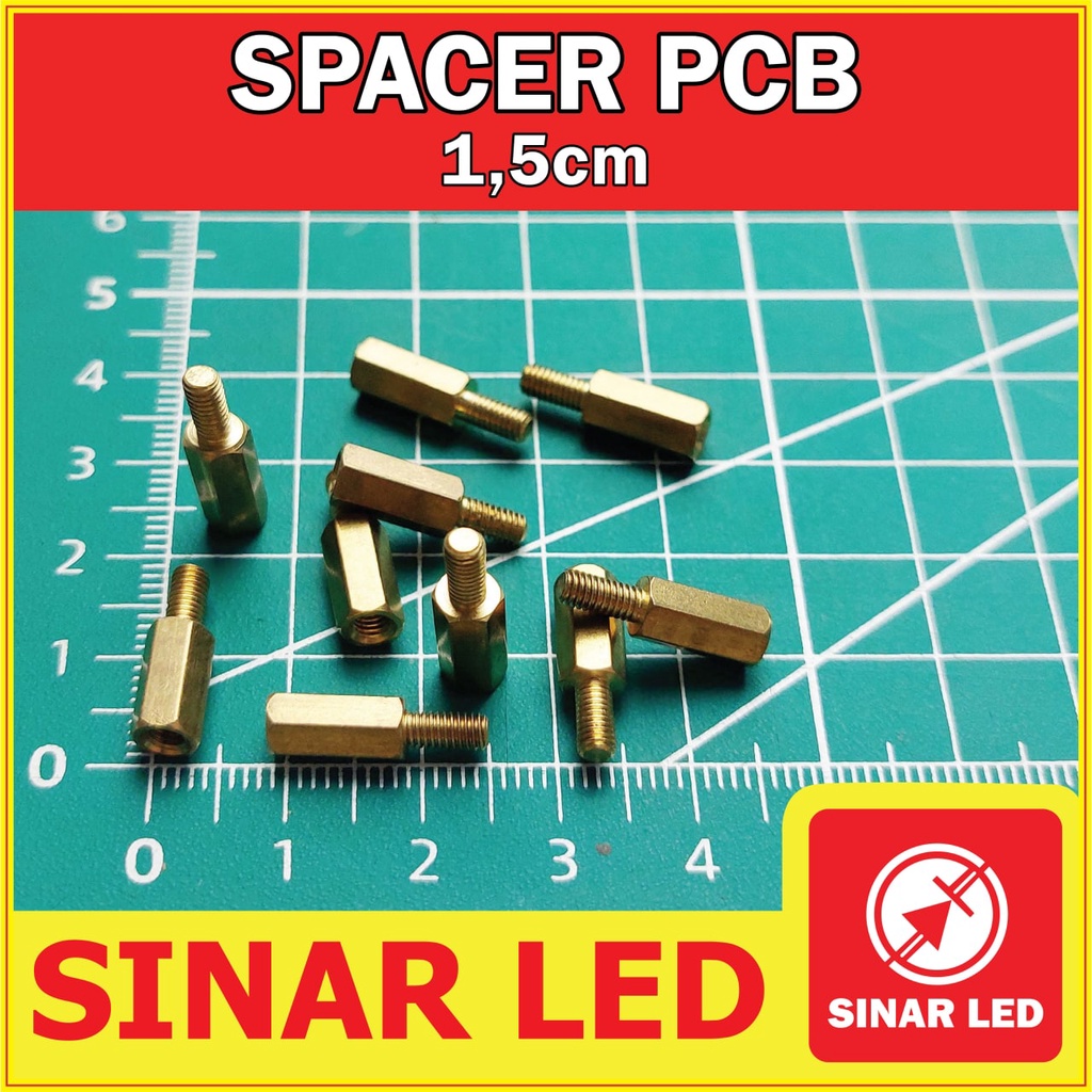 Jual SPACER GOLD DUDUKAN PENYANGGA PCB BAUT DUDUKAN PCB 1.5CM 2CM 2,5CM 3CM / Spacer Besi ...