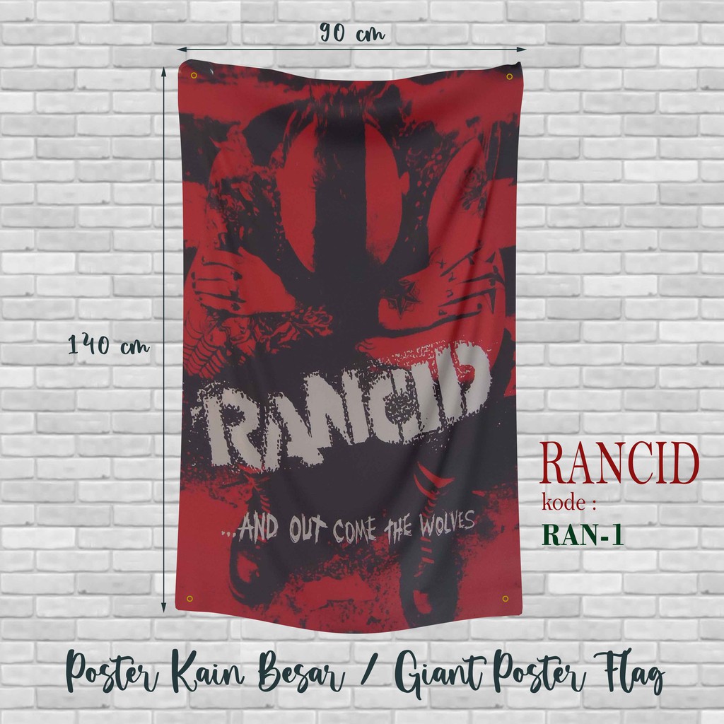 Jual Poster Flag | Band Flag | Wall Flag | Poster Kain Custom Band ...
