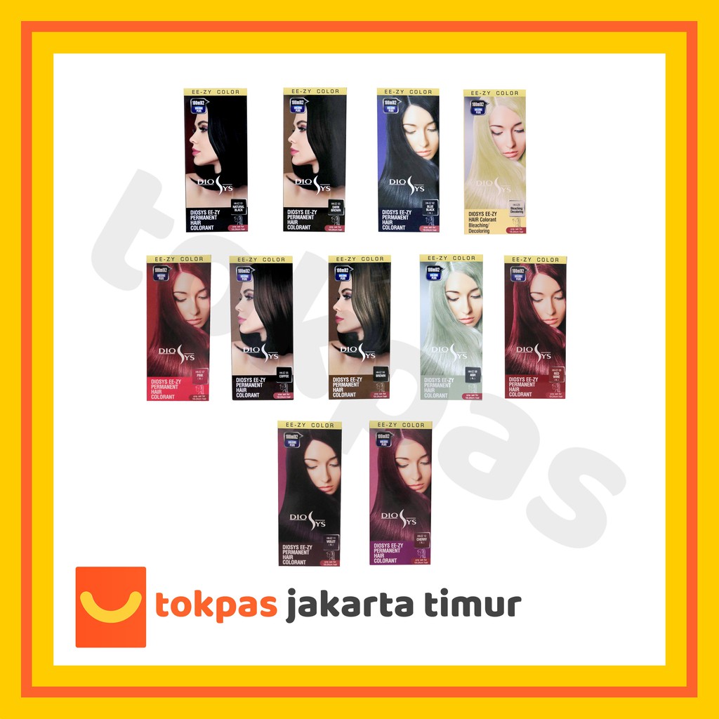 Jual Cat Rambut / Pewarna Rambut Diosys EE-ZY Permanent Hair Colouring ...
