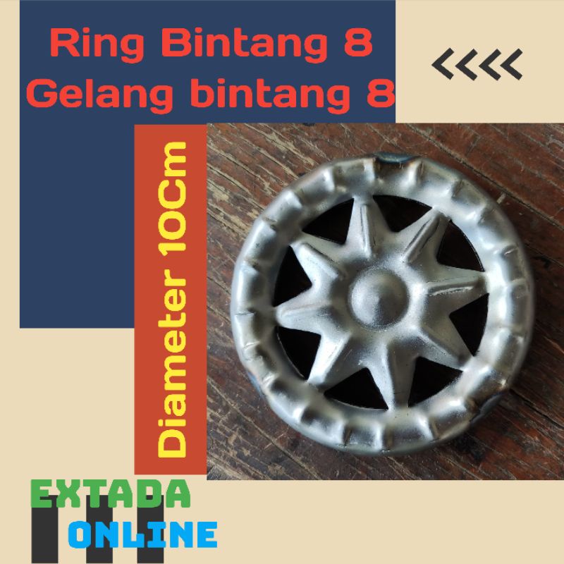 Jual Ring gelang bintang 8 ornamen asesoris hiasan pagar besi | Shopee ...