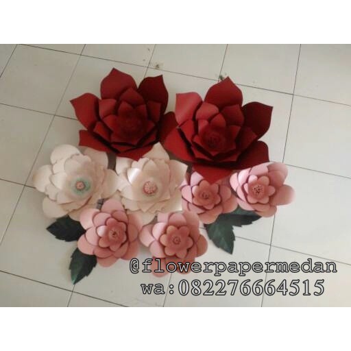Jual FLOWER PAPER / PAPER FLOWER / BUNGA KERTAS DEKORASI (BACKDROP ...