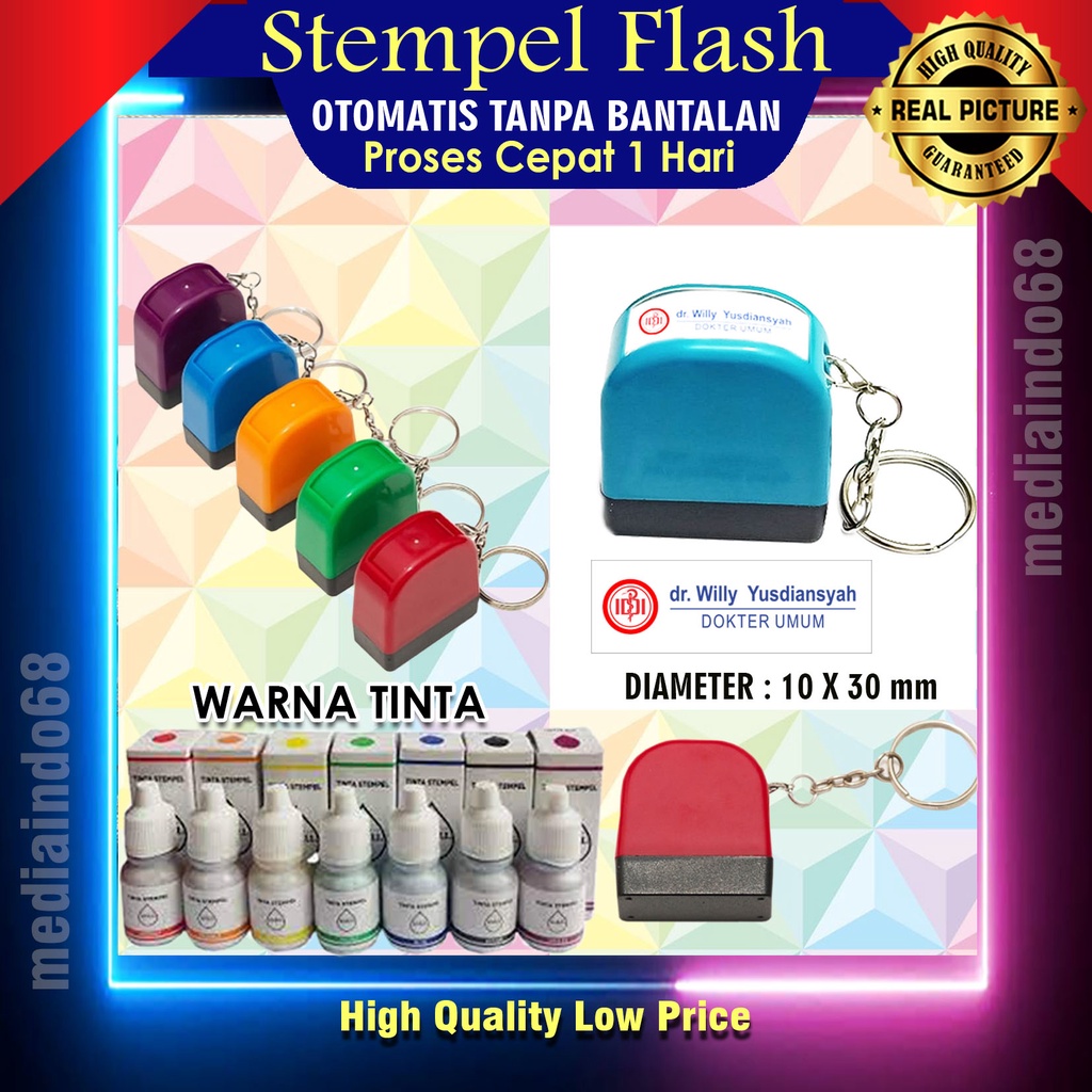 Jual STEMPEL FLASH OTOMATIS- NAMA DOKTER / PERAWAT / BIDAN / APOTEKER /3010 | Shopee Indonesia