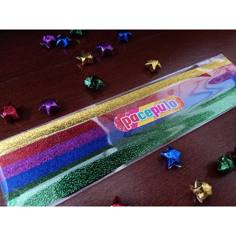 Jual K-14 Sparkle Glitter Paper Star (Origami Bintang Sparkle Glitter ...
