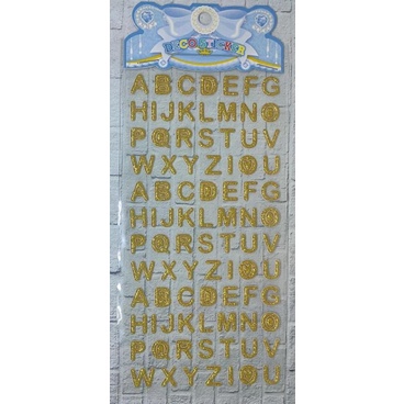 Jual Stiker huruf sticker abjad stiker angka number sticker timbul ...