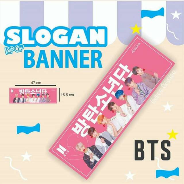Jual Hand Banner BTS EXO X1 BLACKPINK STRAYKIDS IKON TWICE K-POP slogan ...