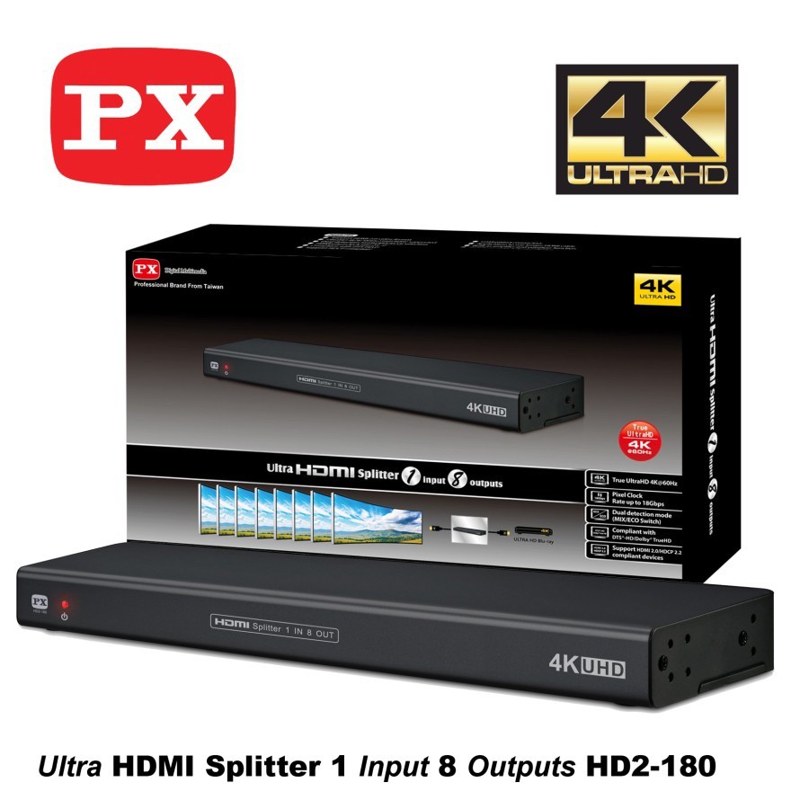 Jual PX ULTRA HDMI 4K SPLITTER 1 INPUT 4 OUTPUTS HD2-140 | Shopee Indonesia