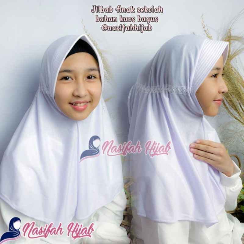 Jual Nasifah Hijab - Jilbab ANAK SEKOLAH Pita Kaos | Shopee Indonesia