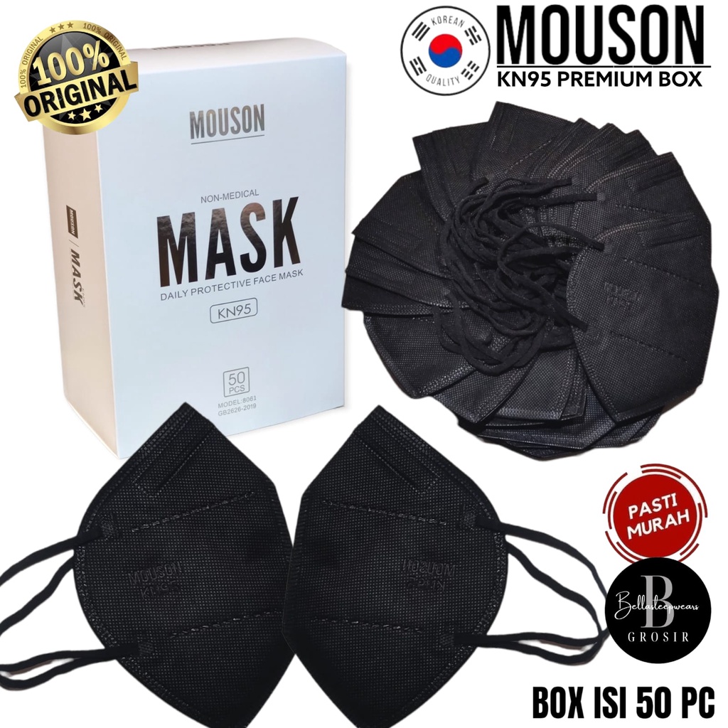 Jual BELLA - BOX ISI 50 - MASKER KN95 MOUSON BOX PREMIUM MOUSON KN95 ...