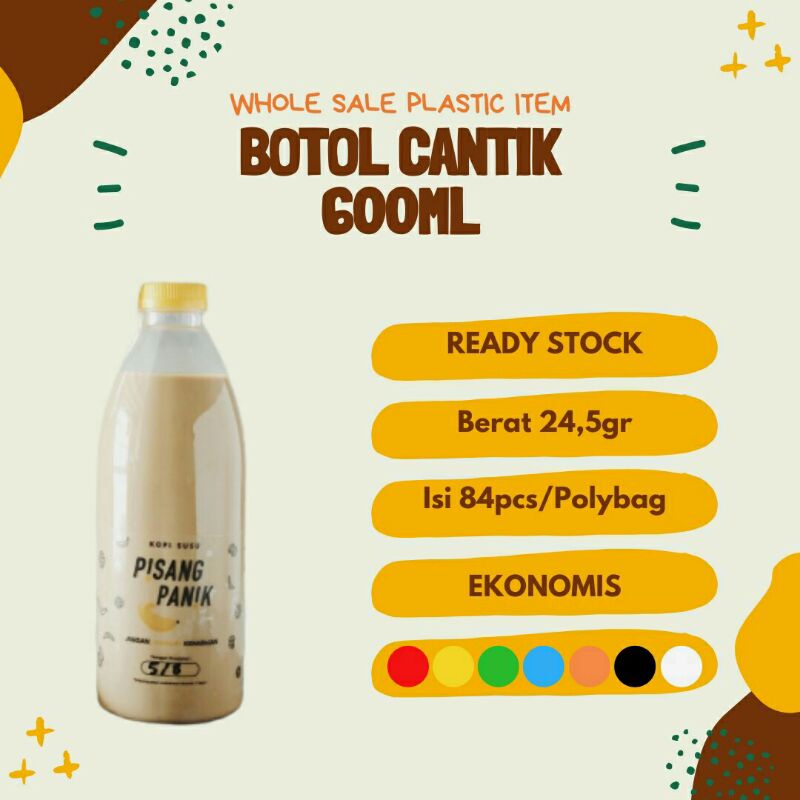 Jual Botol Plastik Cantik 600 ML | Shopee Indonesia