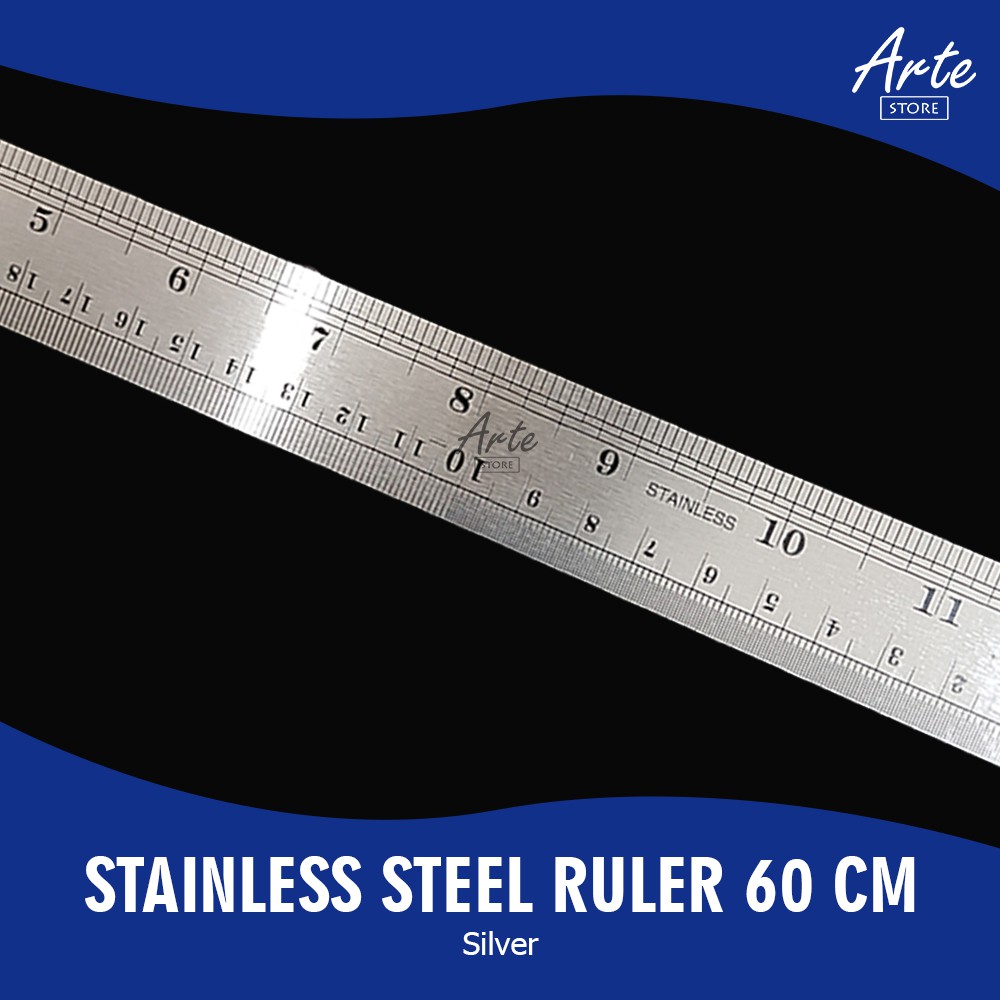 Jual Penggaris Besi 60 cm - Stainless Steel Ruler | Shopee Indonesia