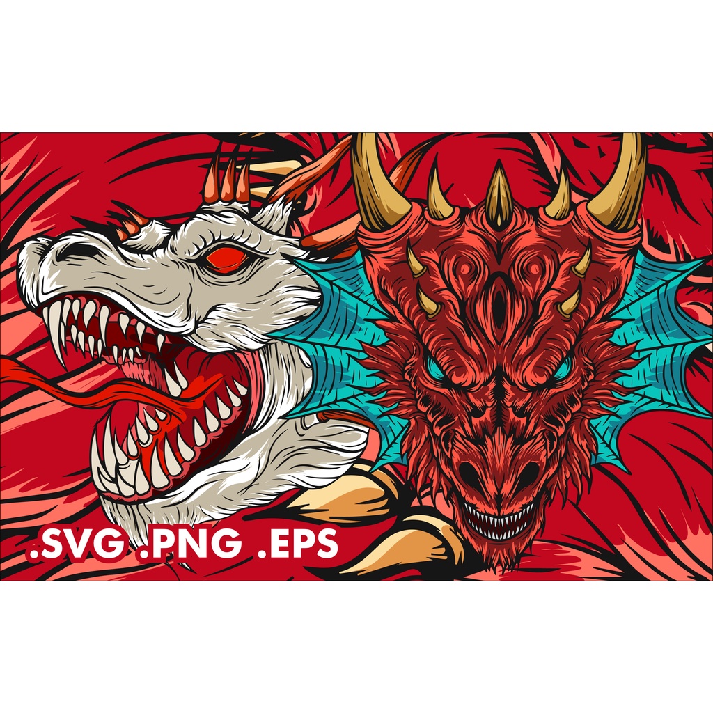 Jual 25 DESAIN ARTWORK NAGA VECTOR | Shopee Indonesia