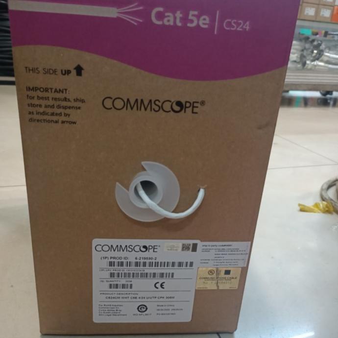 Jual KABEL DATA LAN UTP CAT 5 COMMSCOPE 305 METER XFBX54165 | Shopee ...