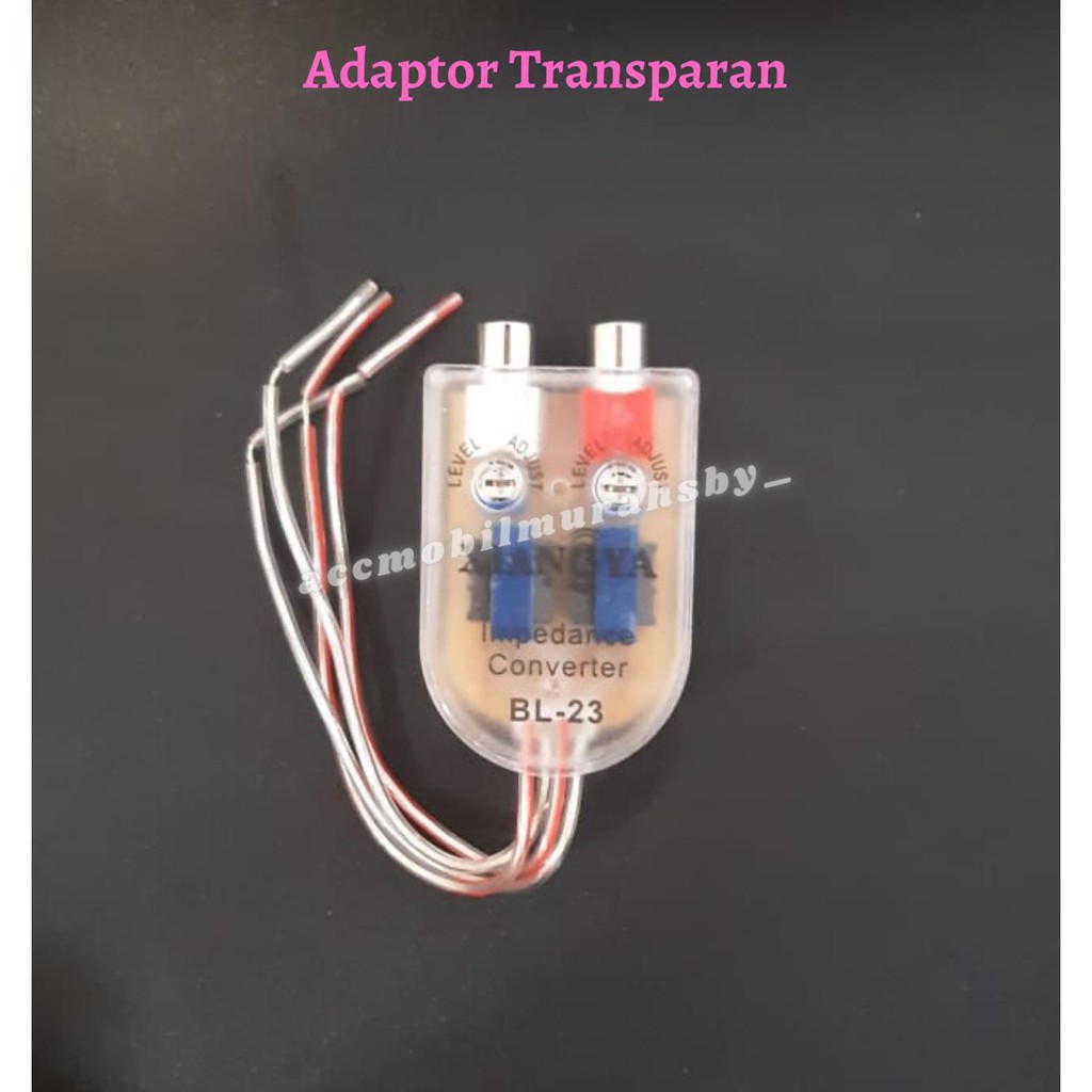 Jual Adaptor RCA Hi High To Low Adaptor Transparan | Shopee Indonesia