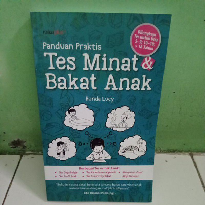 Jual buku panduan praktis tes minat dan bakat anak | Shopee Indonesia Jual buku panduan praktis tes minat dan bakat anak | Shopee Indonesia