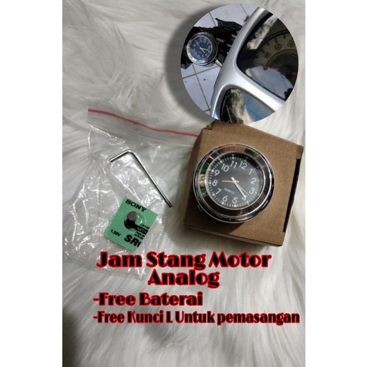 Jual Jam Analog Stang Motor (Tahan Air) | Shopee Indonesia