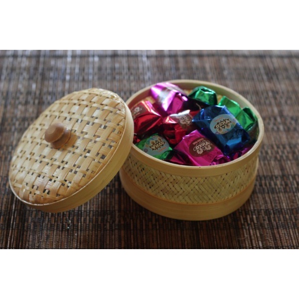 Jual Wadah permen bambu Keranjang anyaman bambu | Shopee Indonesia