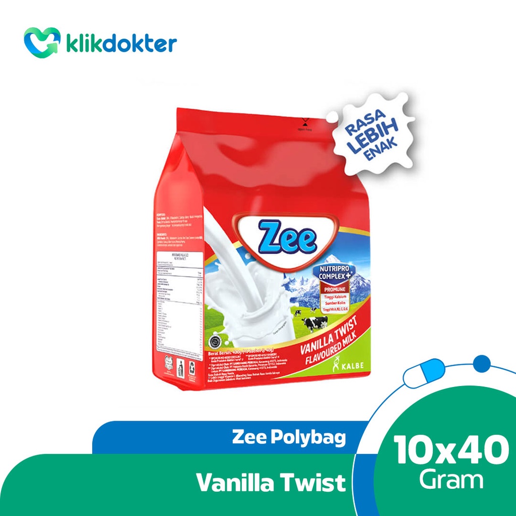 Jual Zee Bag Vanilla Twist Milk 10x40gr | Shopee Indonesia