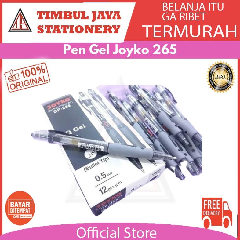 Jual Pen Gel / Pulpen Gel / Pena Gel Joyko Cetek Gp-265 Q Gel Dan Omega G1 Isi 12Pcs | Shopee ...