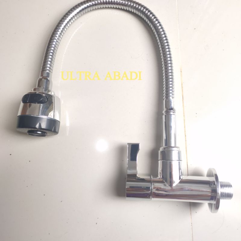 Jual KERAN ANGSA FLEXIBEL ENGKOL KEPALA JUMBO WASTAFEL CUCI PIRING KRAN ...