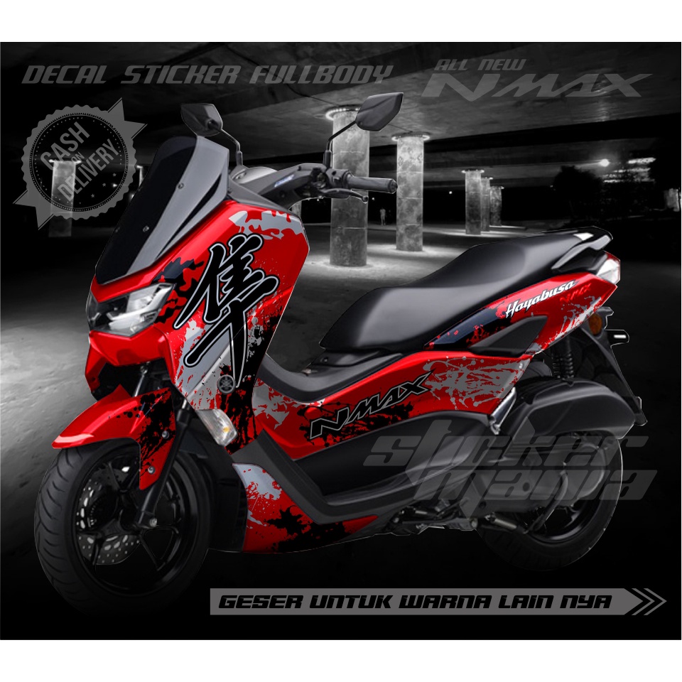Jual decal motor fullbody sticker motor hayabusa variasi decal nmax new ...
