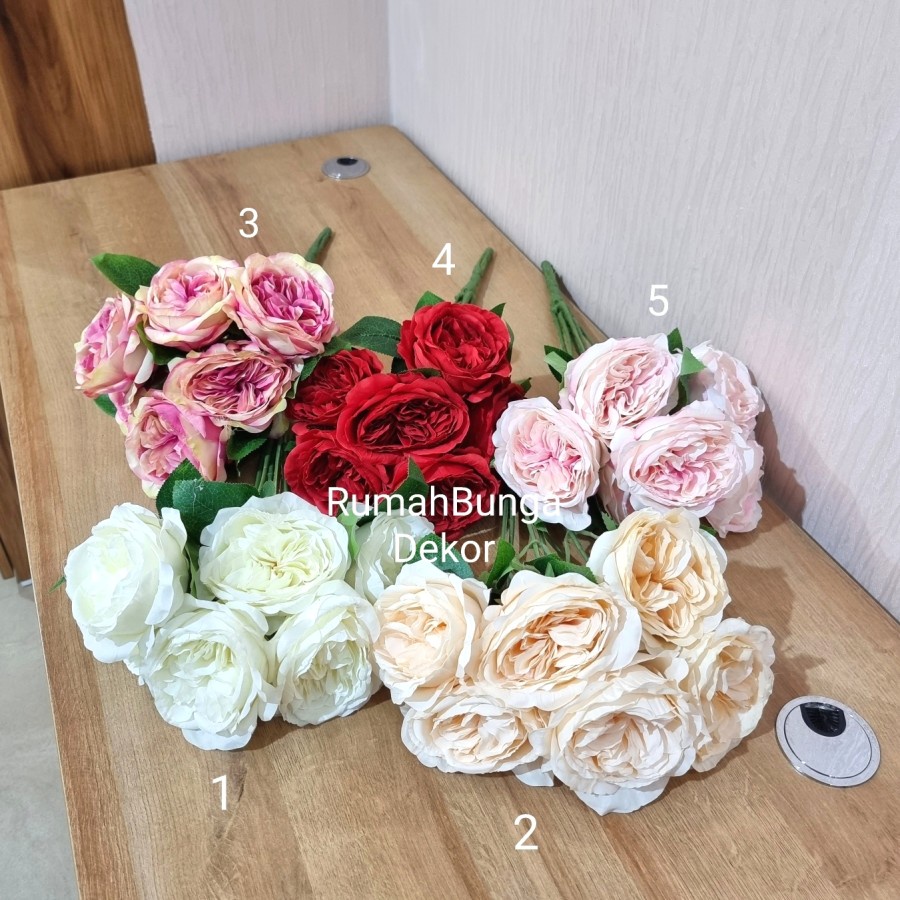 Jual Rose Mawar Besar Artificial ST ( Ada 5 Warna ) | Shopee Indonesia